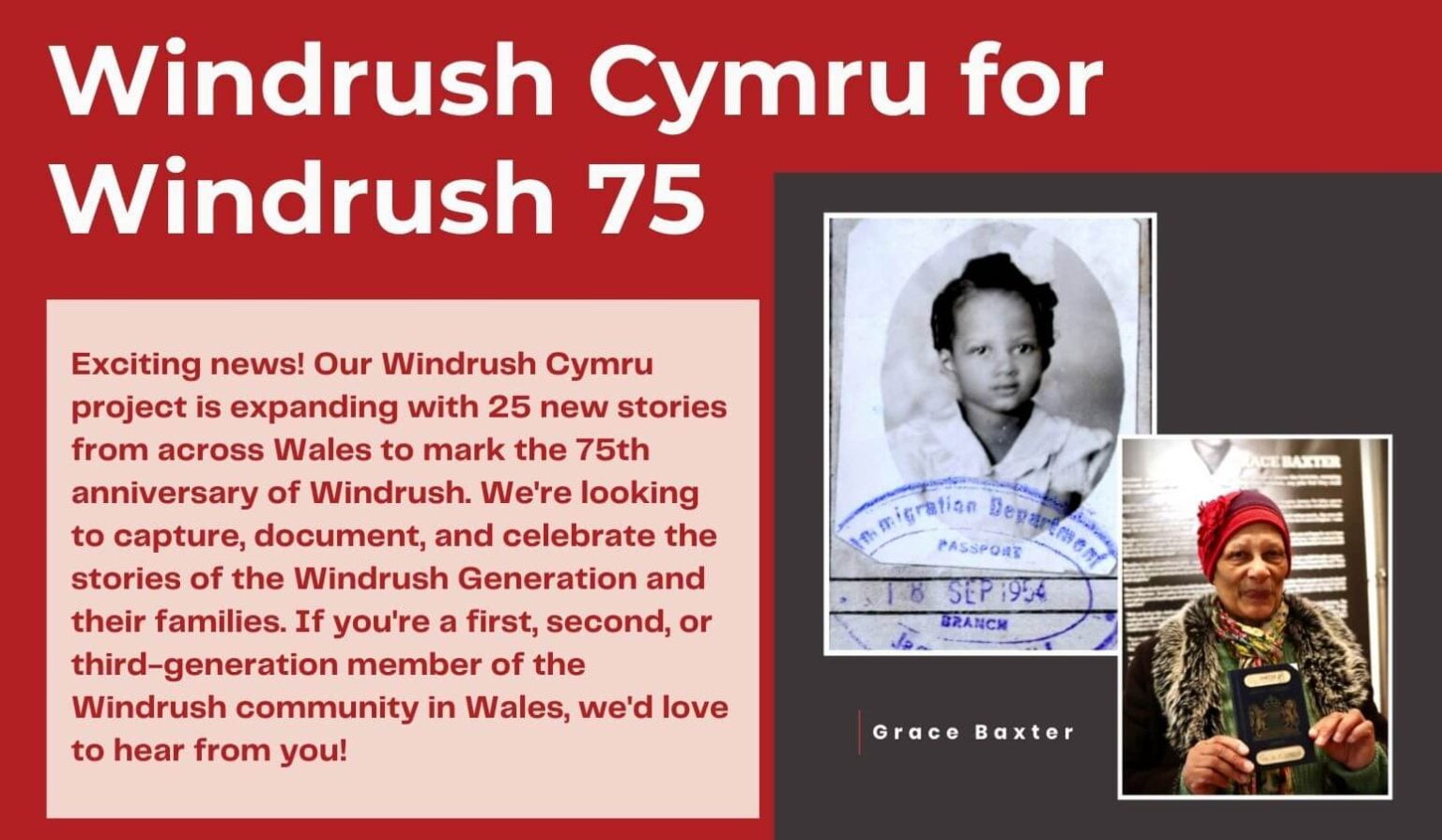 Windrush Cymru for Windrush 75: Celebrating the Stories of the Windrush ...